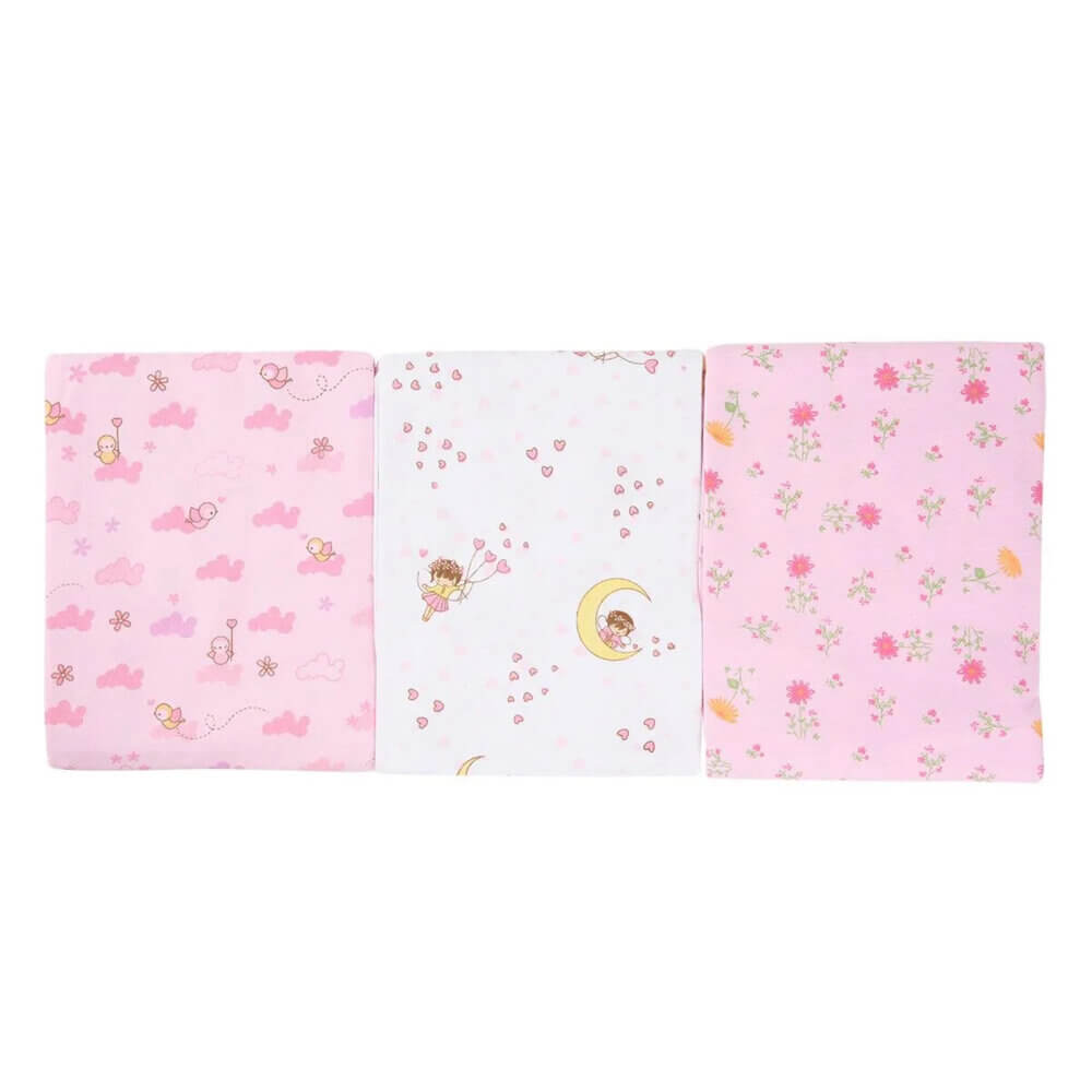 Kit Cueiro Papi Flanelado Estampado - 3 Peças