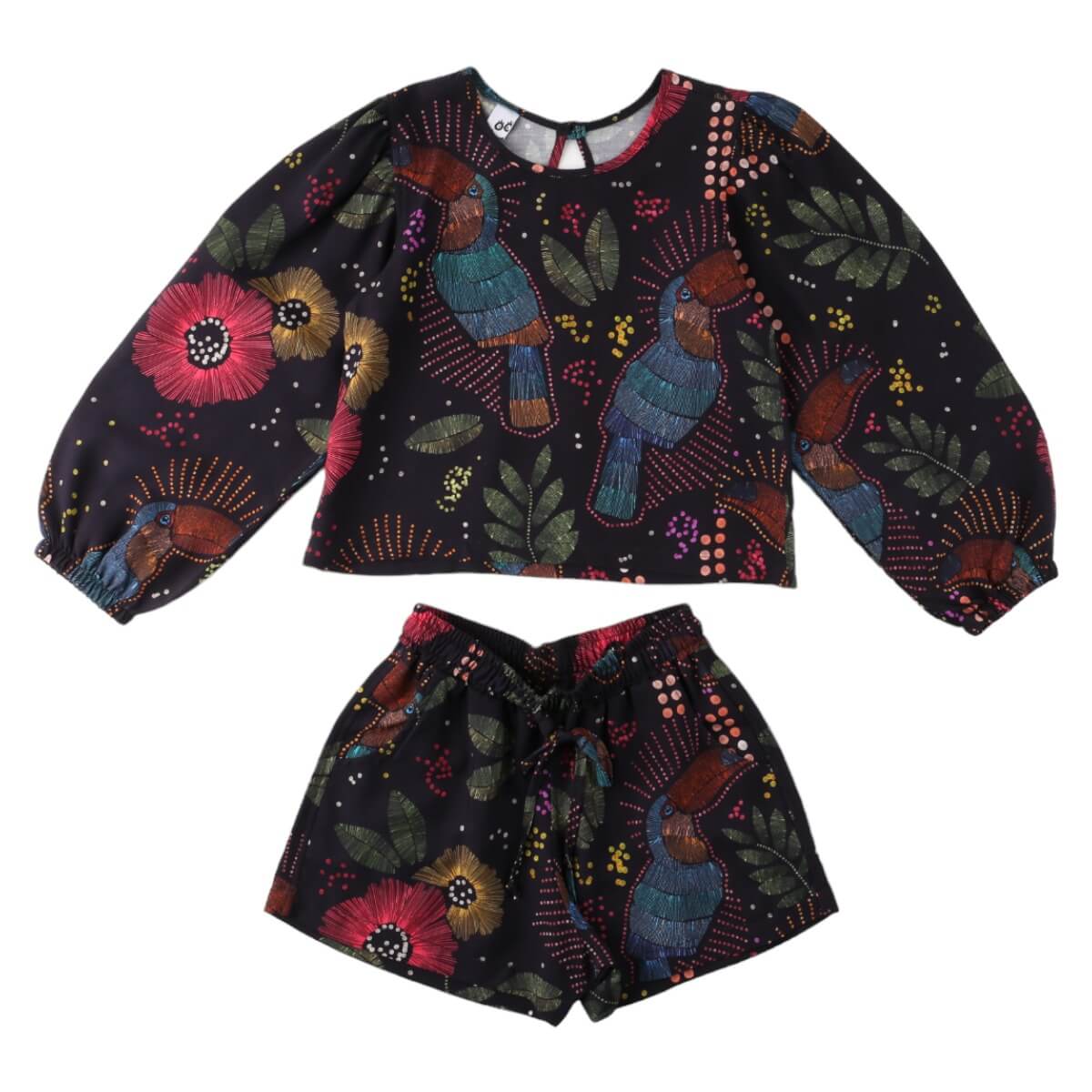 Conjunto Infantil Kookabu Bata Estampada + Shorts