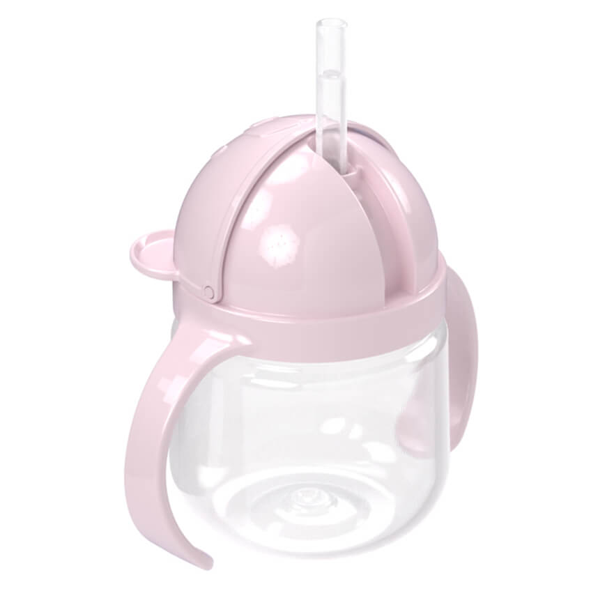 Caneca Infantil Plasútil Treinamento Com Canudo Ursa 260ml