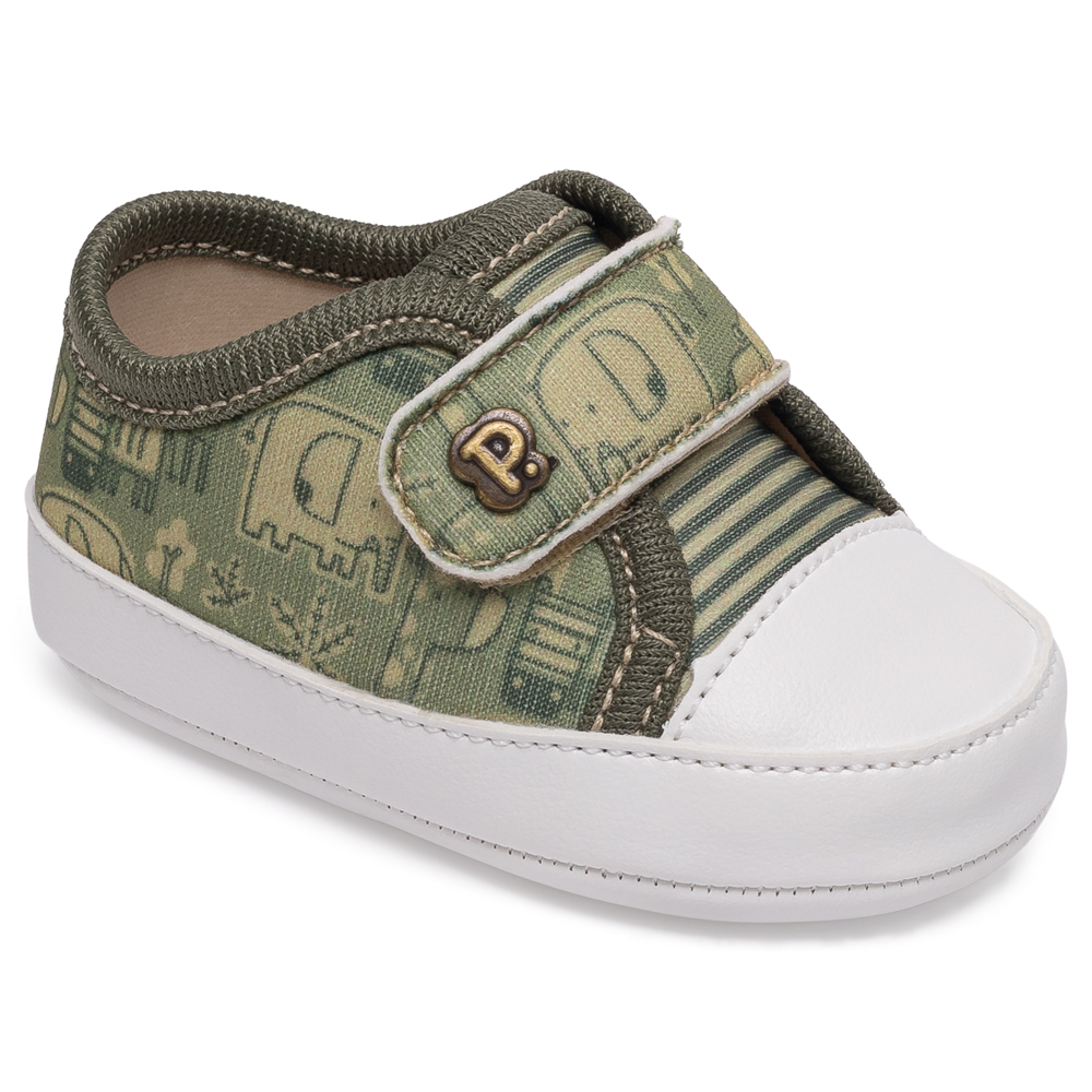 Tênis Bebê Pimpolho Com Velcro Safari