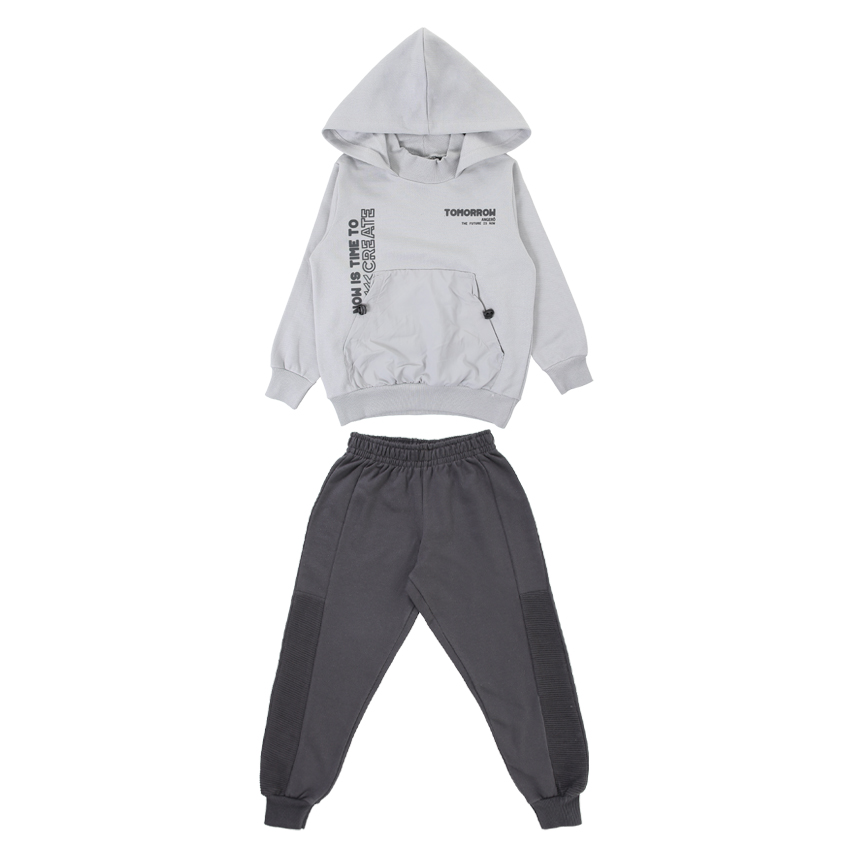 Conjunto Juvenil Angerô Blusão com Bolso Em Tactel e Capuz