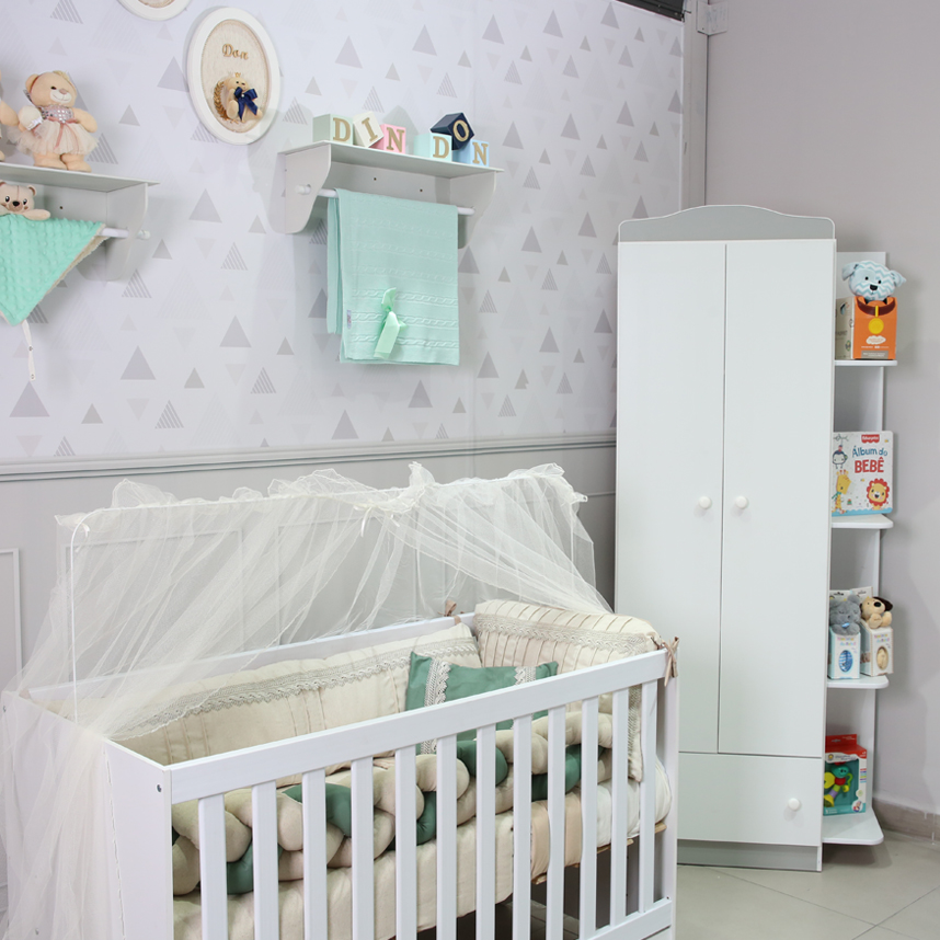 Kit Berço Art Bebê Premium Tamanho Americano - 6 Peças