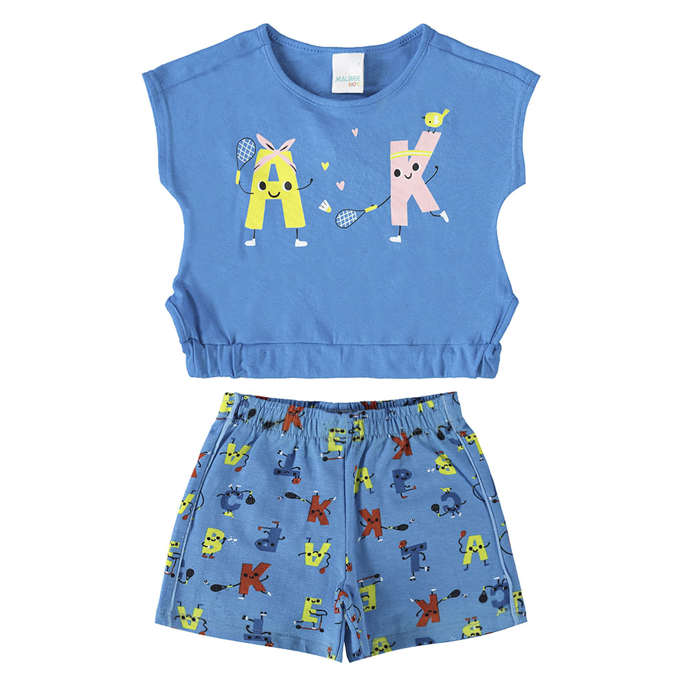 Conjunto Infantil Malwee Estampado
